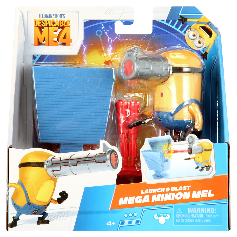 Despicable Me 4 Launch & Blast Mega Minion Mel Action Figure – Rocket ...